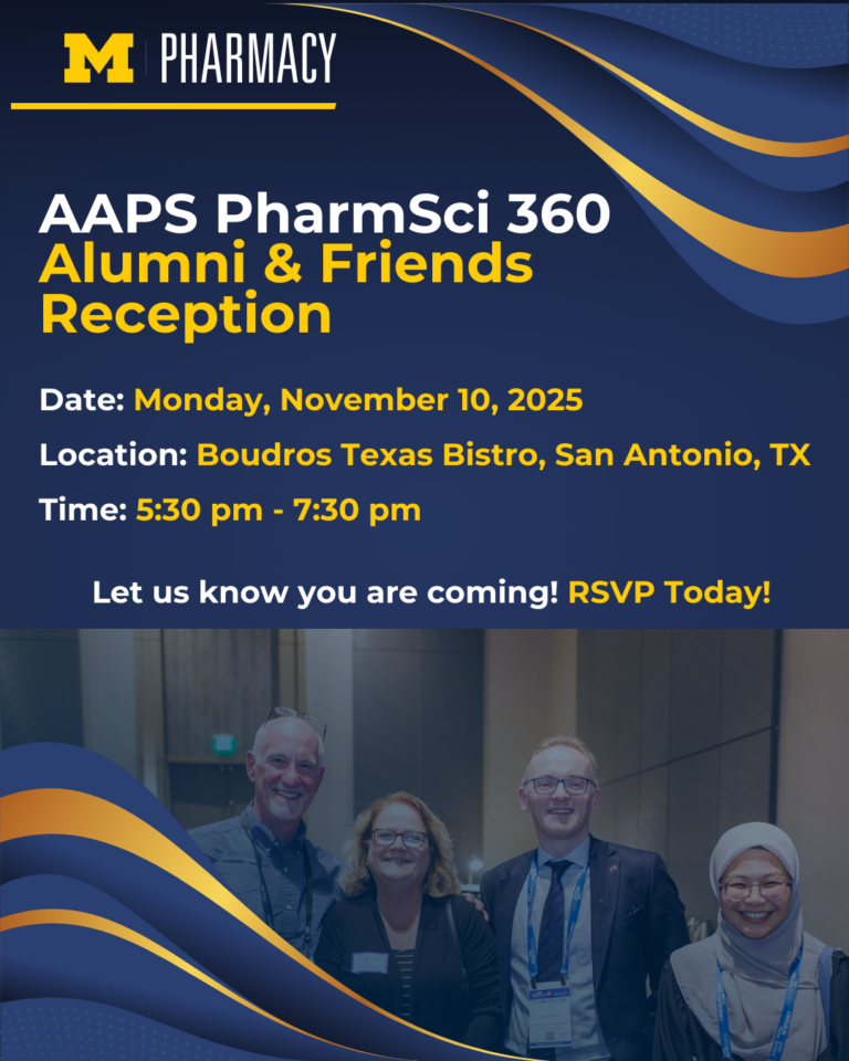 AAPS PharmSci 360 Alumni & Friends Reception | UM College of Pharmacy