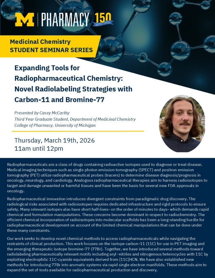 Medicinal Chemistry Graduate Student Seminar Series: Casey McCarthy ...