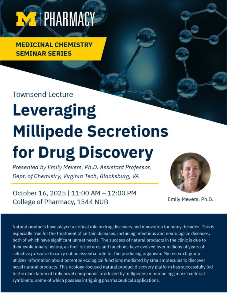 Medicinal Chemistry Seminar Series: Townsend Lecture - Emily Mevers ...