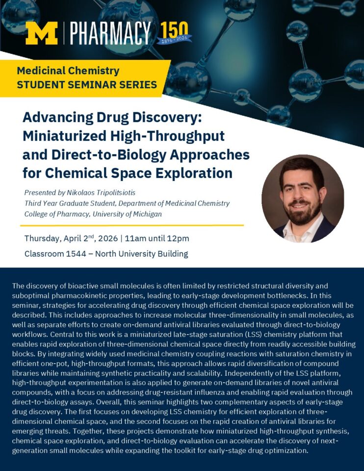 Medicinal Chemistry Graduate Student Seminar Series: Nikolaos ...