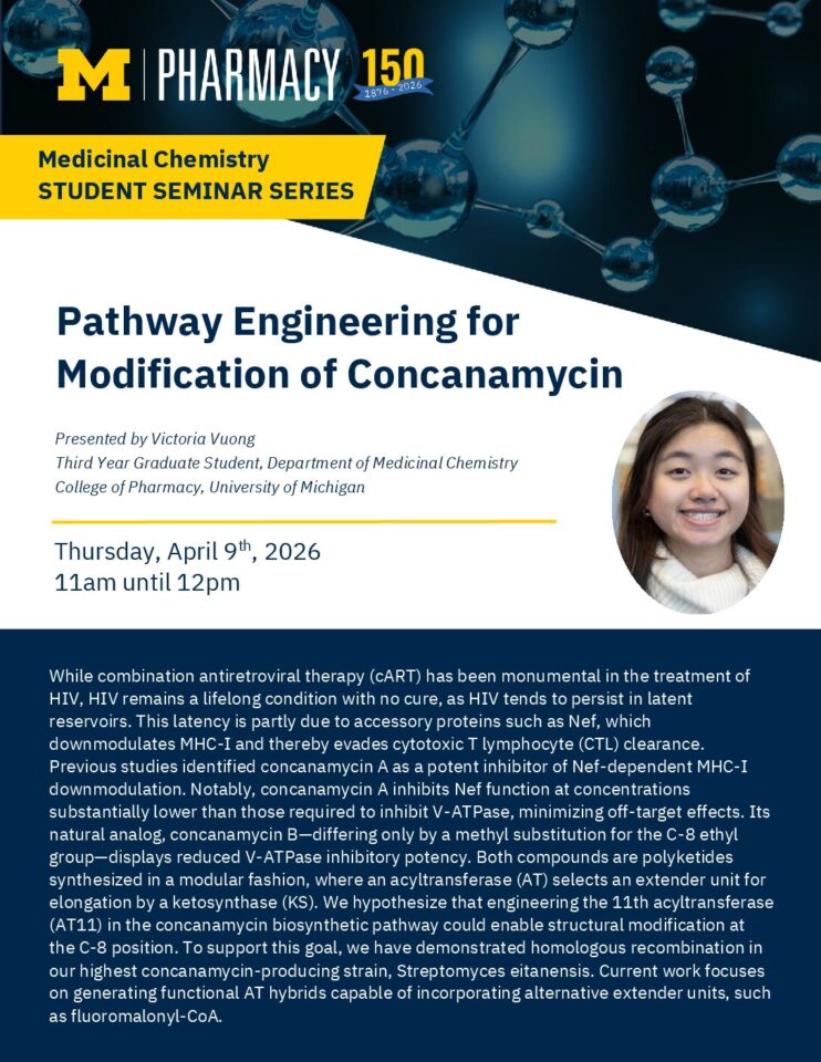 Medicinal Chemistry Graduate Student Seminar Series: Victoria Vuong ...